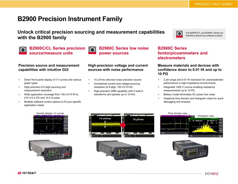 B2900 Precision Instrument Family PDF Asset Page | Keysight
